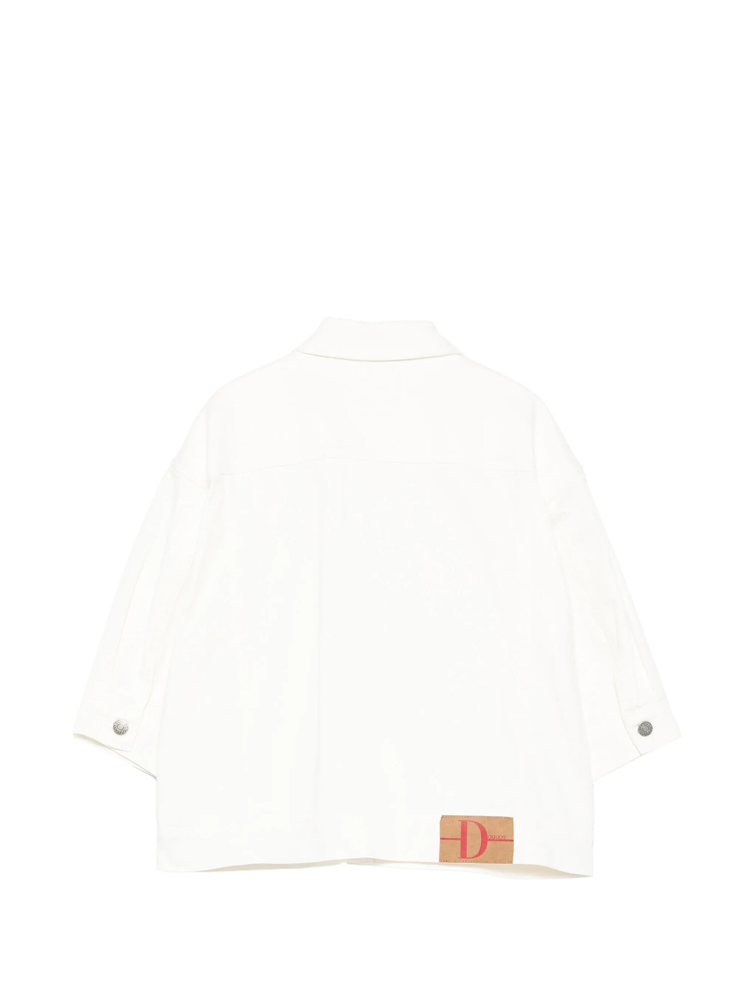 Куртка DOUUOD Kids Pocket button jacket, размер 2 года, бежевый/белый — фото 1