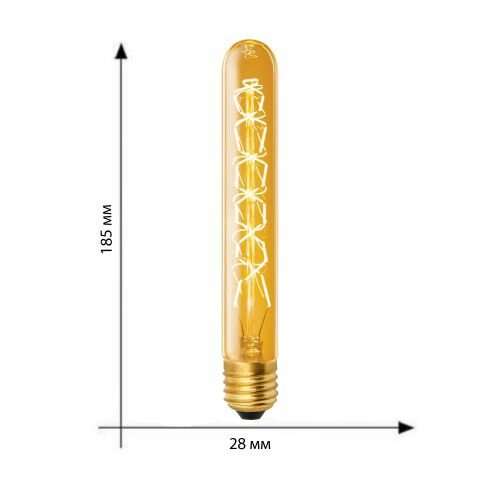 Лампа накаливания Uniel IL-V-L28A-60/GOLDEN/E27 CW01