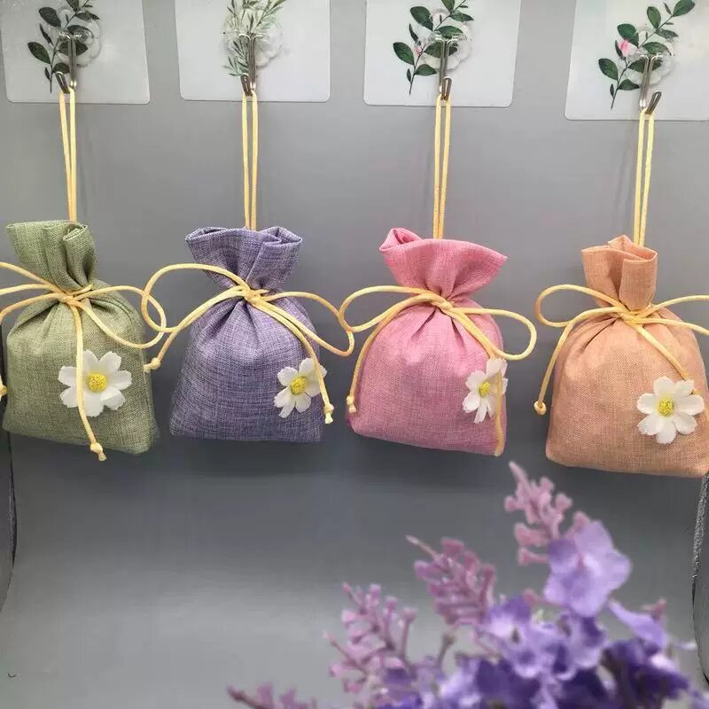 Небольшой мешочек с ароматом чайной цветы для шкафа, аромат османтуса, 20 г натурального эфирного масла