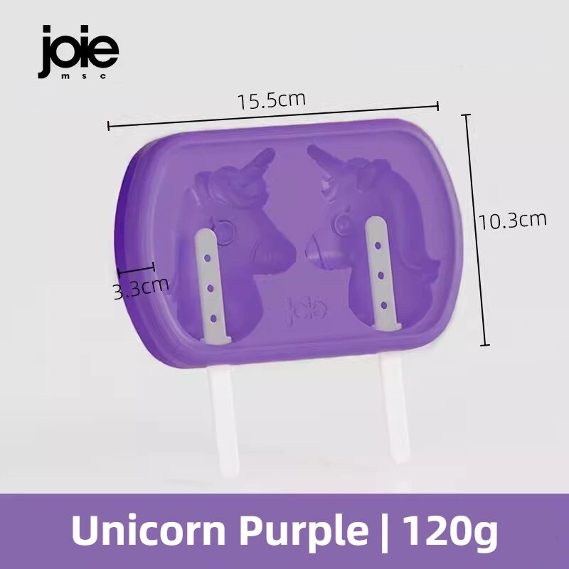 Силиконовые формы для мороженого Joie, милая мультяшная форма, многоразовая форма для льда с крышками, палочки, домашние кухонные инструменты, не содержит BPA