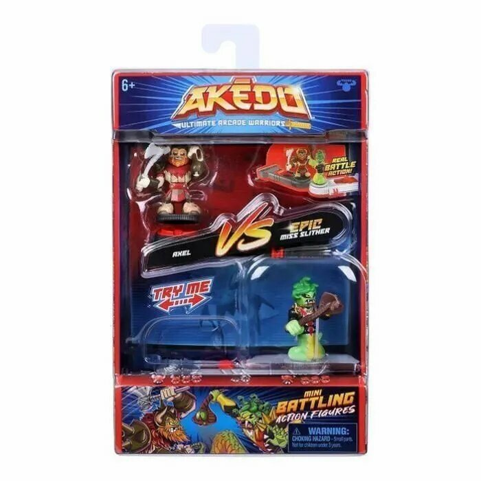 Набор для поединка Akedo Акедо 2 бойца Akedo 2 бойца Axel VS Miss Slither8-11