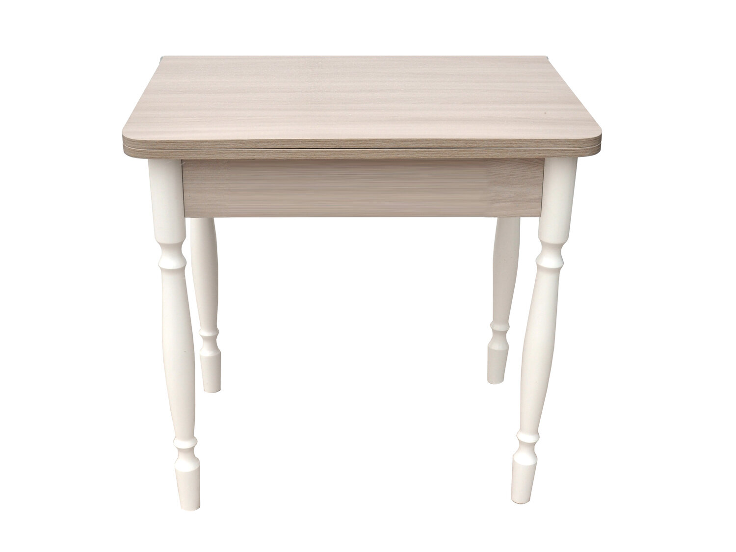 Стол Катрин Ломберный раскладной без ящика 60х80 Ясень светлый/Белый