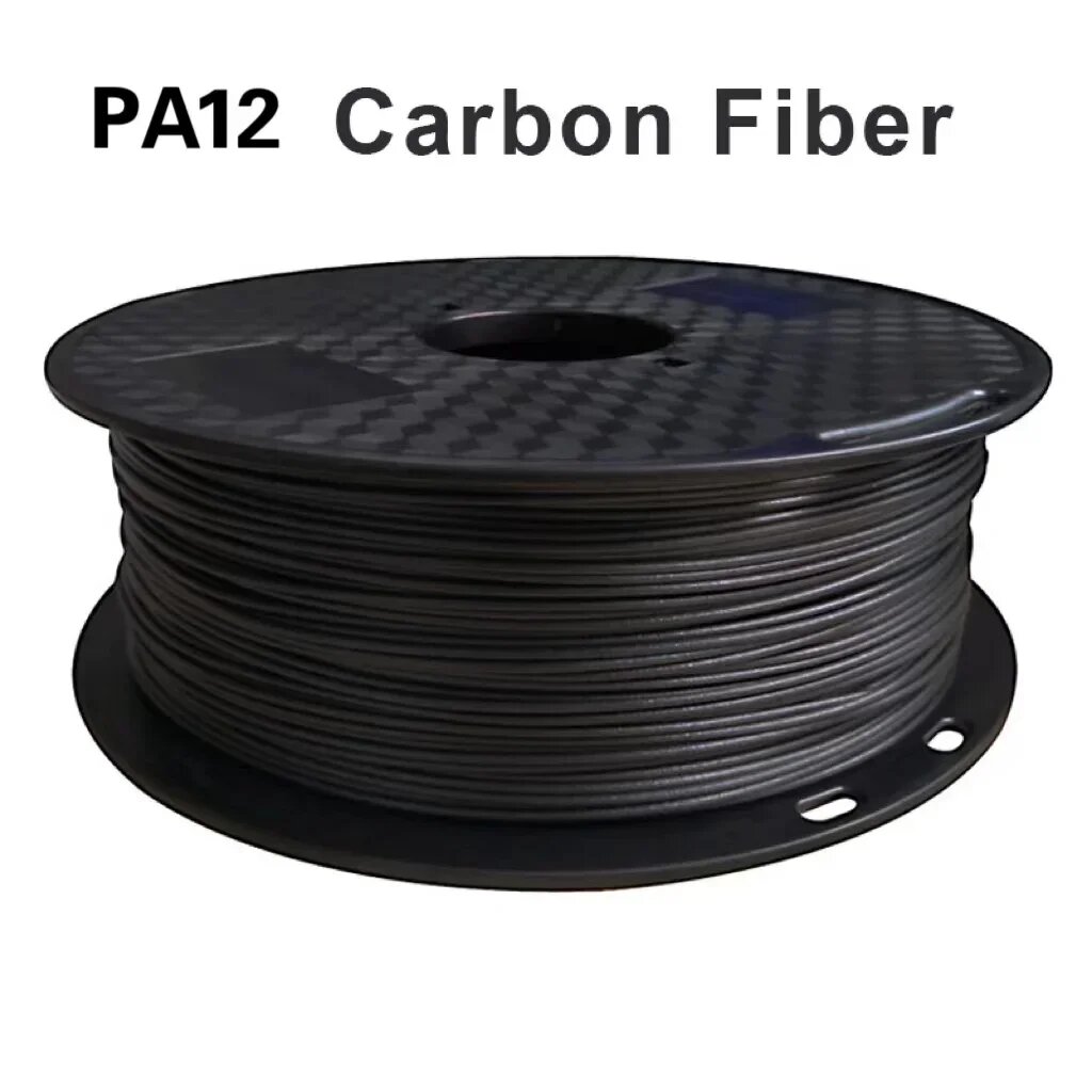 GUANDO Нейлоновая нить с углеродным волокном PA12-CF 1,75 мм черная 1 кг для 3D-печати PA12-CF 500g