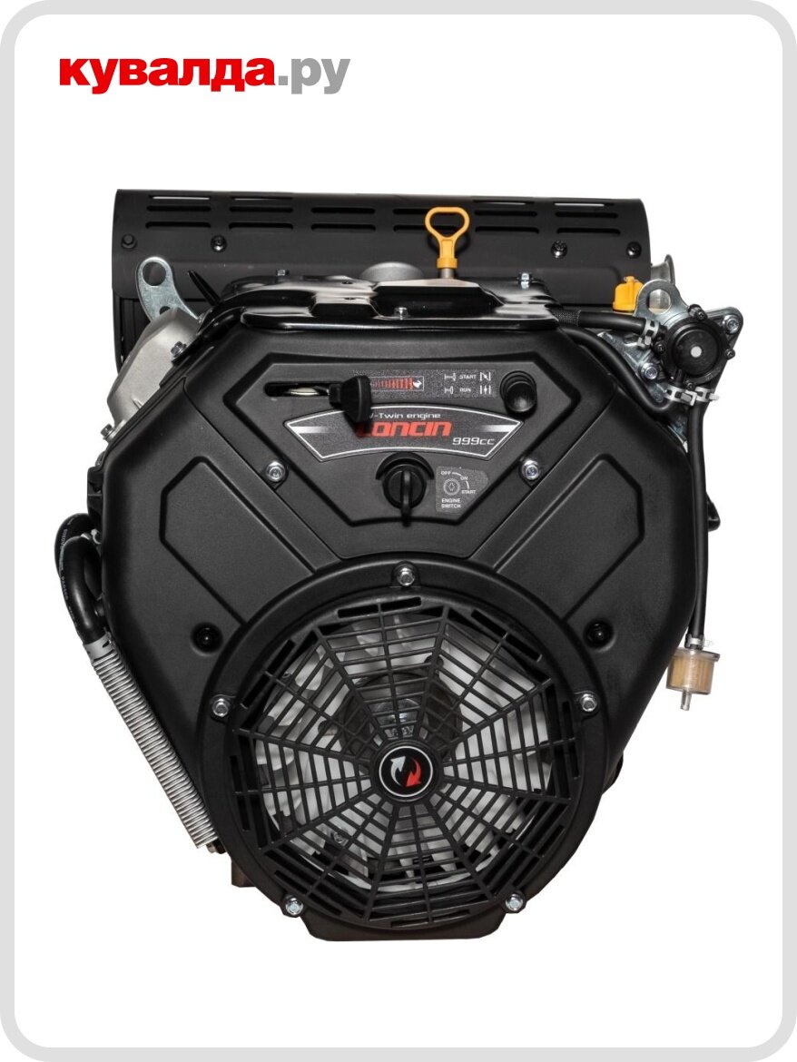 Бензиновый двигатель LONCIN LC2V90FD (E type) D28.575 20А 35 л. с. (вал 28,575 мм, 20А, цил. в/фильтр)