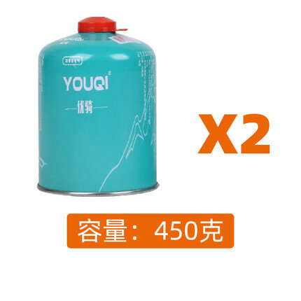 Youqi 450г два газовых баллона для кемпинговых плит прочная алюминиевая конструкция устойчивая к высокой температуре