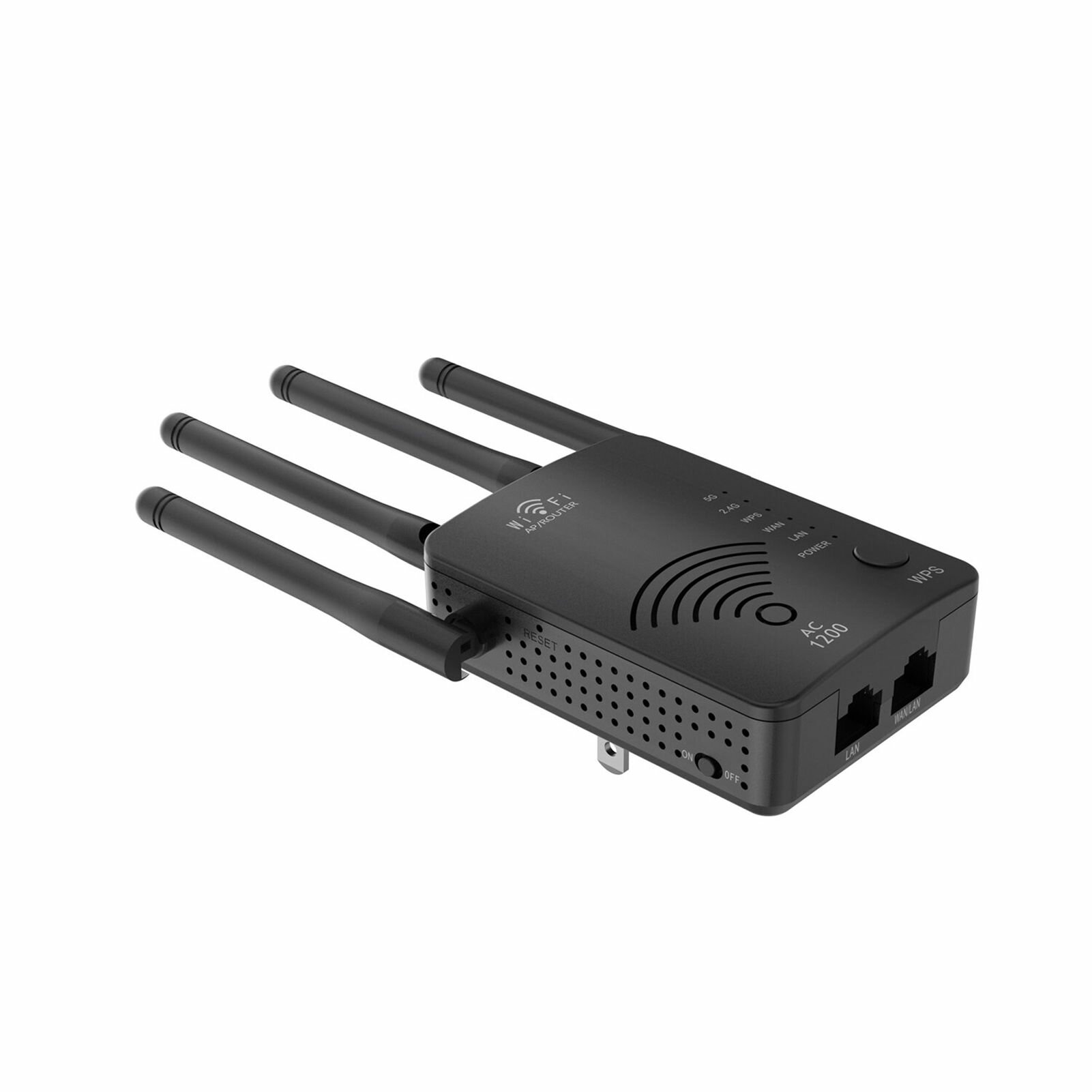 Двухдиапазонный беспроводной маршрутизатор 1200M, 5G, стабильный сигнал, 300 Мбит/с, высокоскоростной, 4 режима, беспроводной маршрутизатор для компьютерного телефона, 100 240 В, вилка европейского
