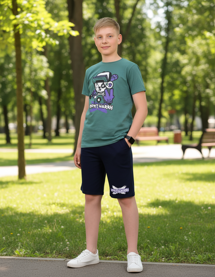 Комплект одежды костюм для мальчика с шортами