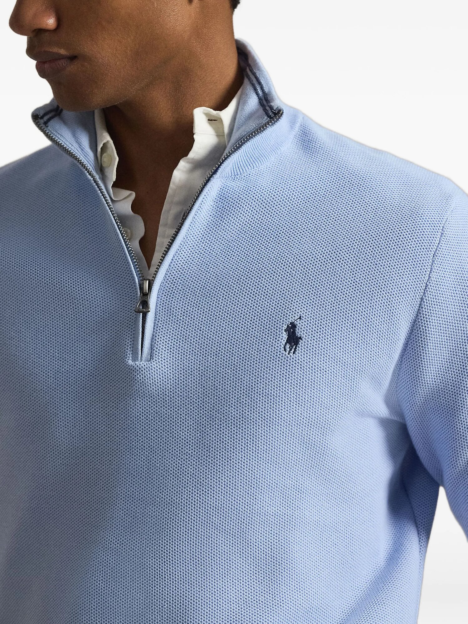 Свитер Polo Ralph Lauren Half-zip sweater, размер 2XL, , blue — фото 1