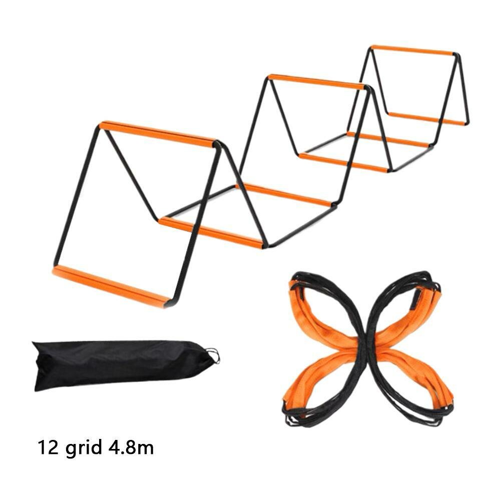 Координационная дорожка Cпортивная лестница для спорта, 8 сеток, Апельсин