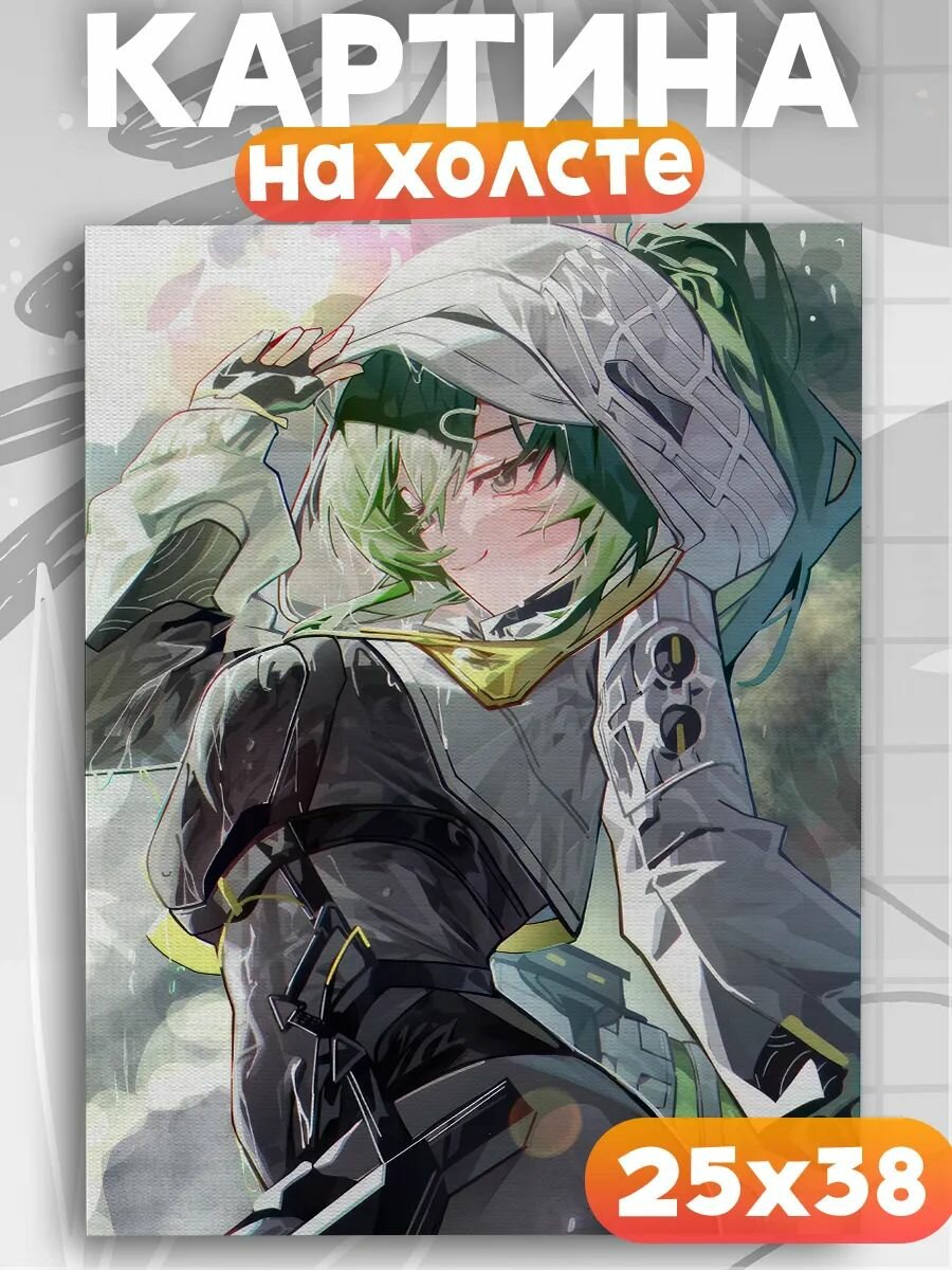 Картина на стену Arknights Endfield, на подрамнике, 1шт, 38х25 размер.