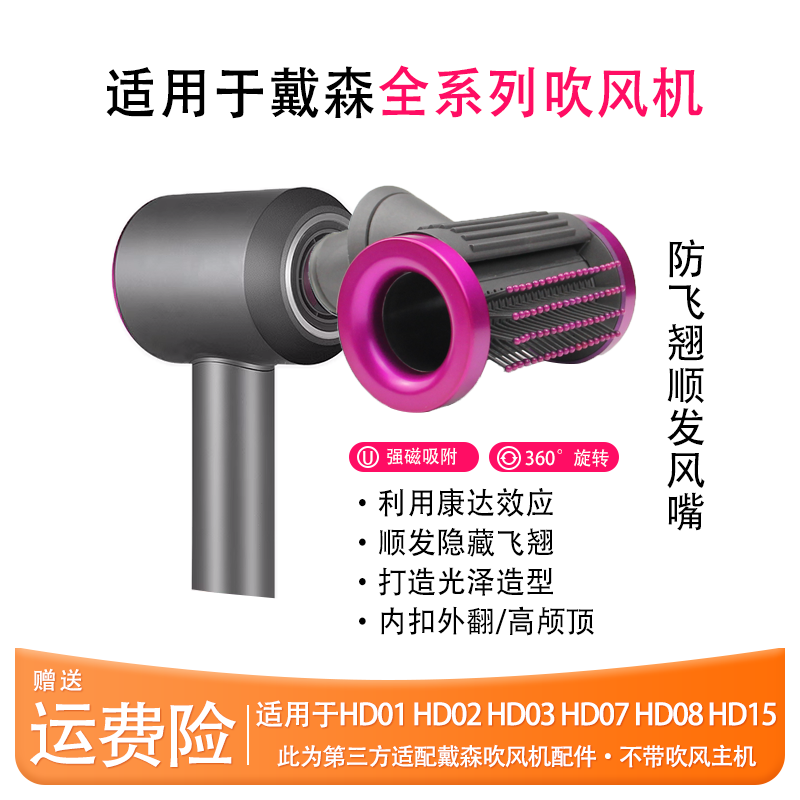 Аксессуар для фена Dyson HD15: насадка-диффузор с высокой короной для укладки волос, предотвращающая пушистость и