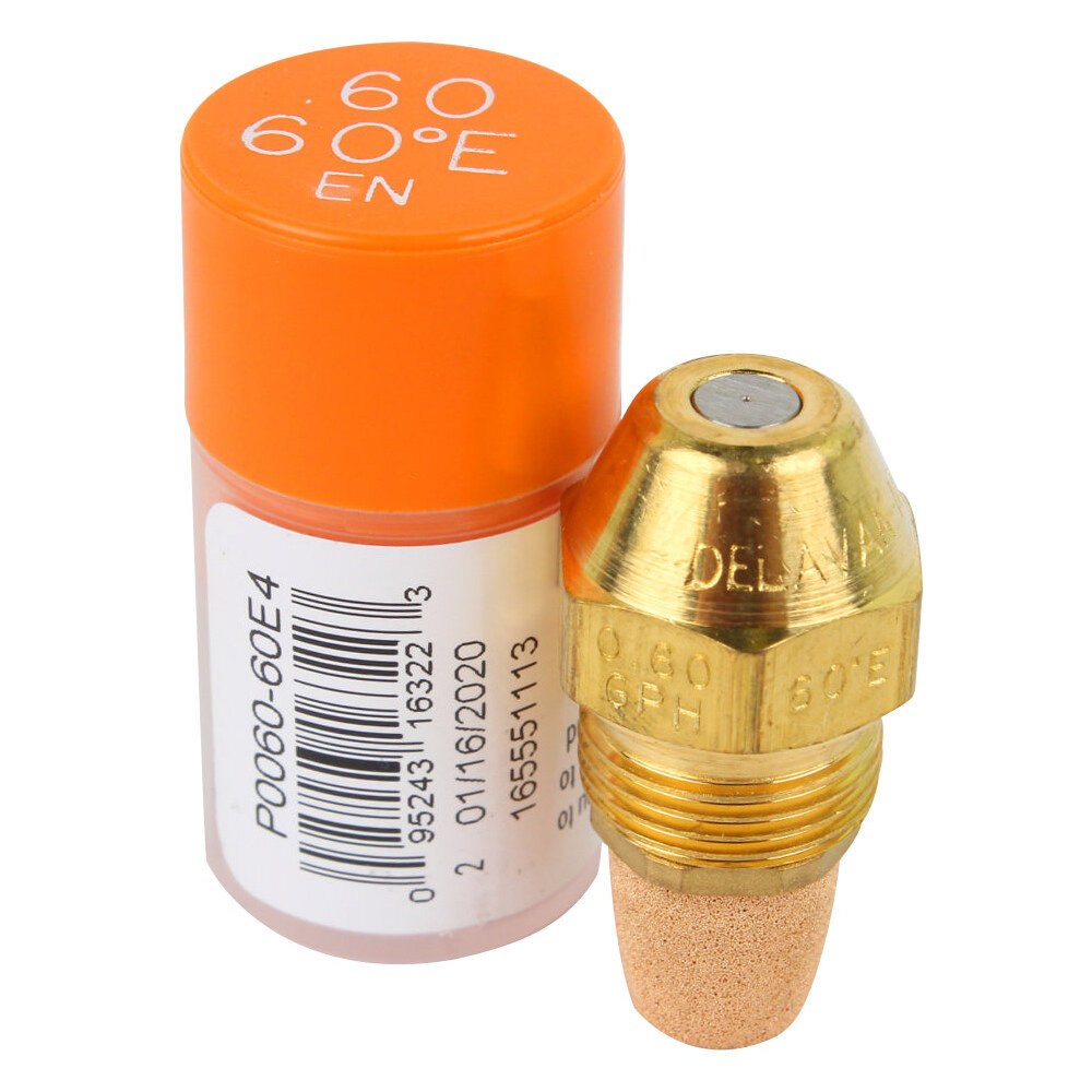 Форсунка Delavan 0.60GPH, 60E (4), P0060-60E4, Е - образная форма распыла, угол 60 градусов — фото 1