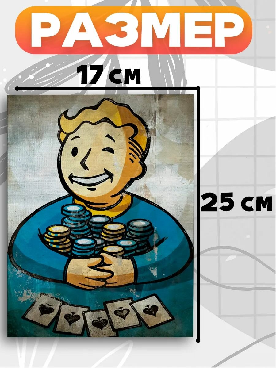 Картина на стену Fallout, на подрамнике, 1шт, 25х17 размер. — фото 1