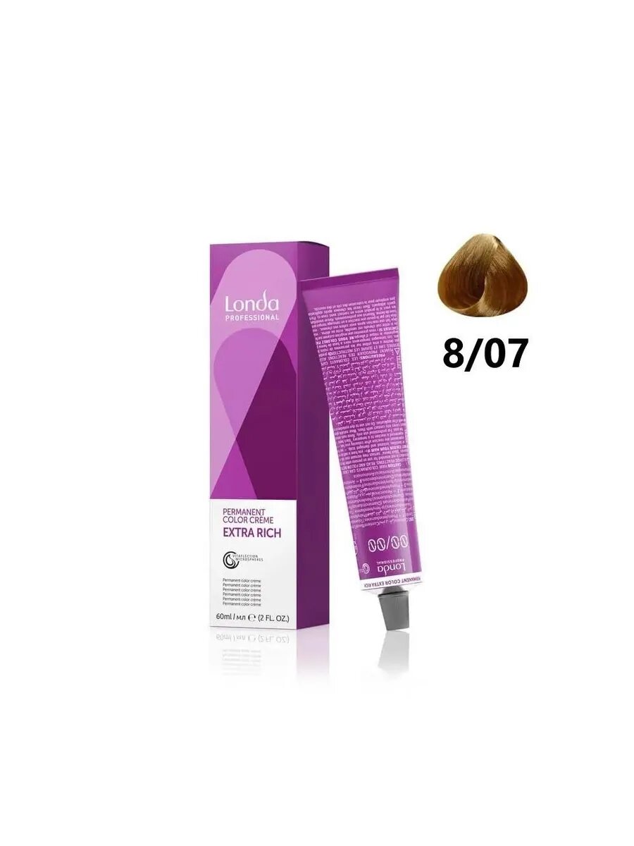 Londa Professional Cтойкая крем-краска для волос 8/07 60 мл