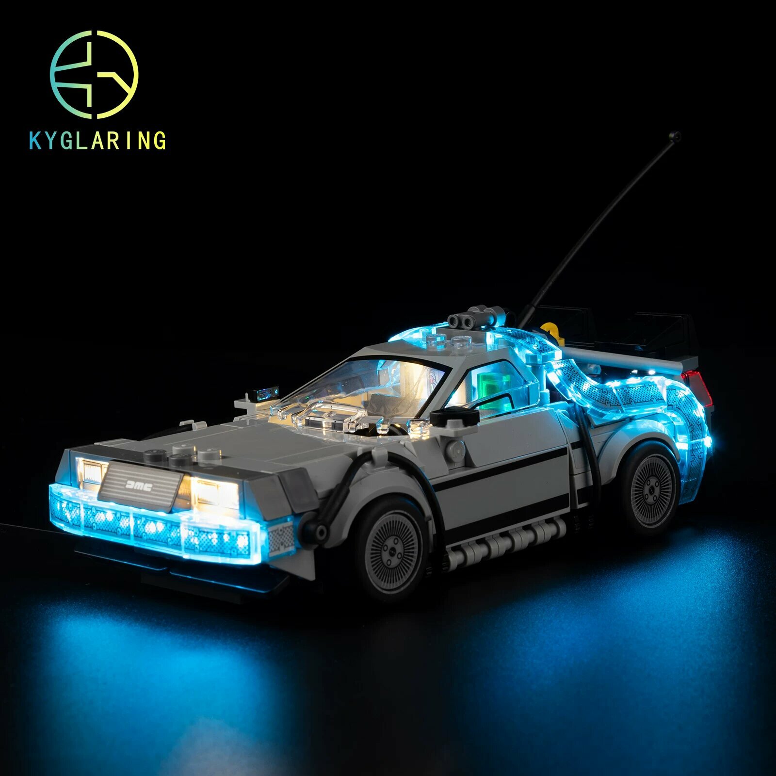 Классический LED-светильник для LEGO 77256 «Назад в будущее» с выключателем, свет включается автоматически при