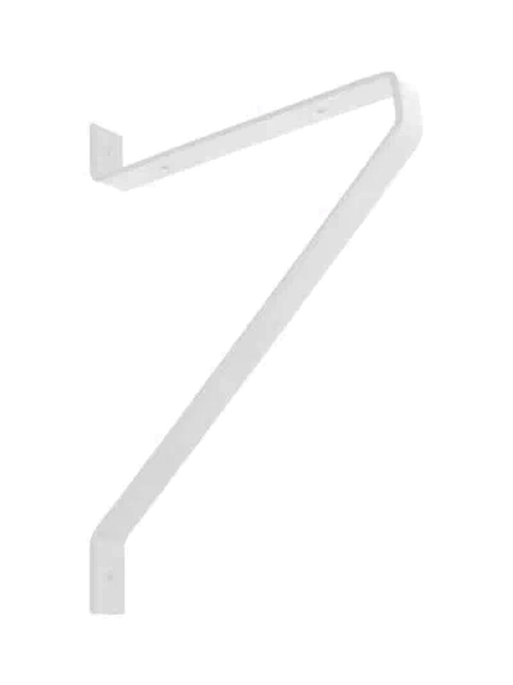 Кронштейн DOMART LOFT 200 мод. 3, белый, держатель настенный, крепление на стену, полкодержатель, уголок мебельный