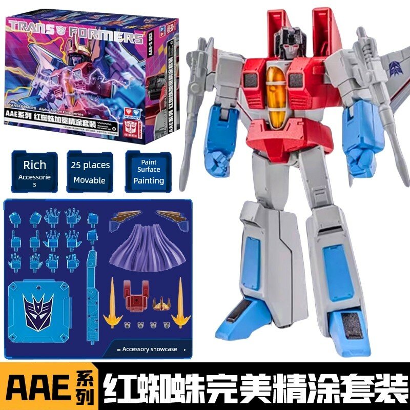 Коллекционная модель AAE Series Transformers Старскрим с короной и точной покраской, масштаб 1:12, игрушка