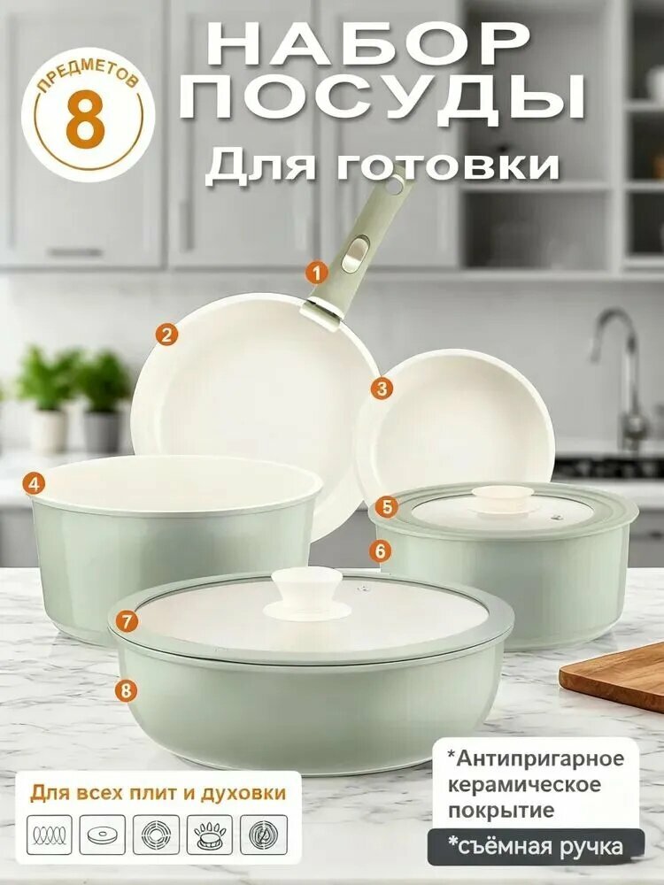 JuTongGuoJi Набор посуды для приготовления, 11 предм.