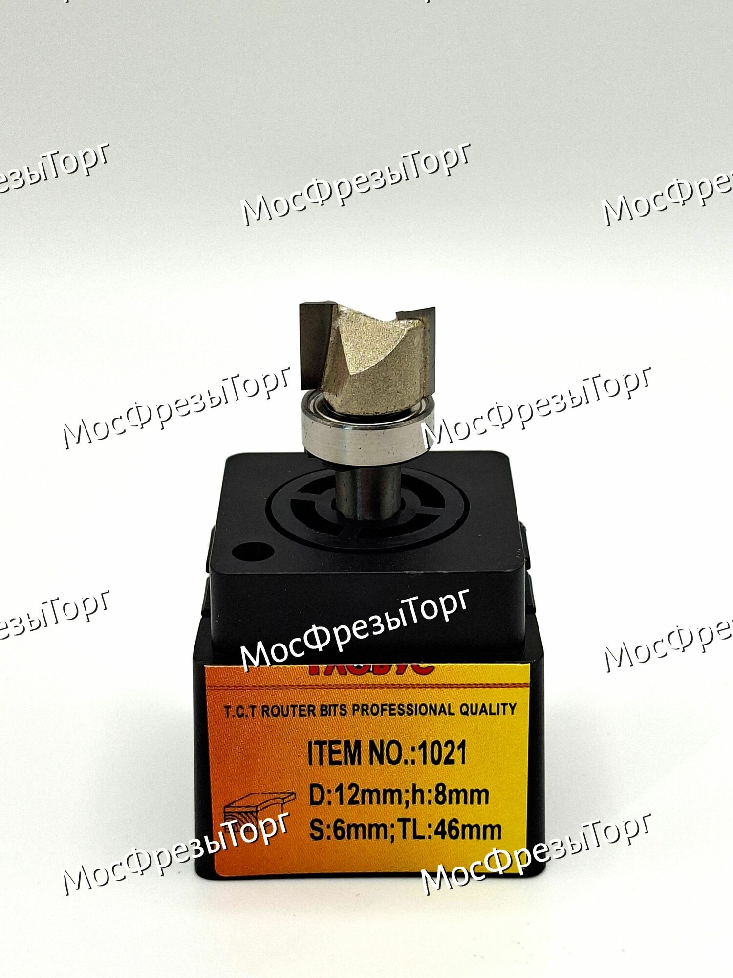 Фреза Глобус 1021 D 12x8 S6 кромочная прямая копировальная