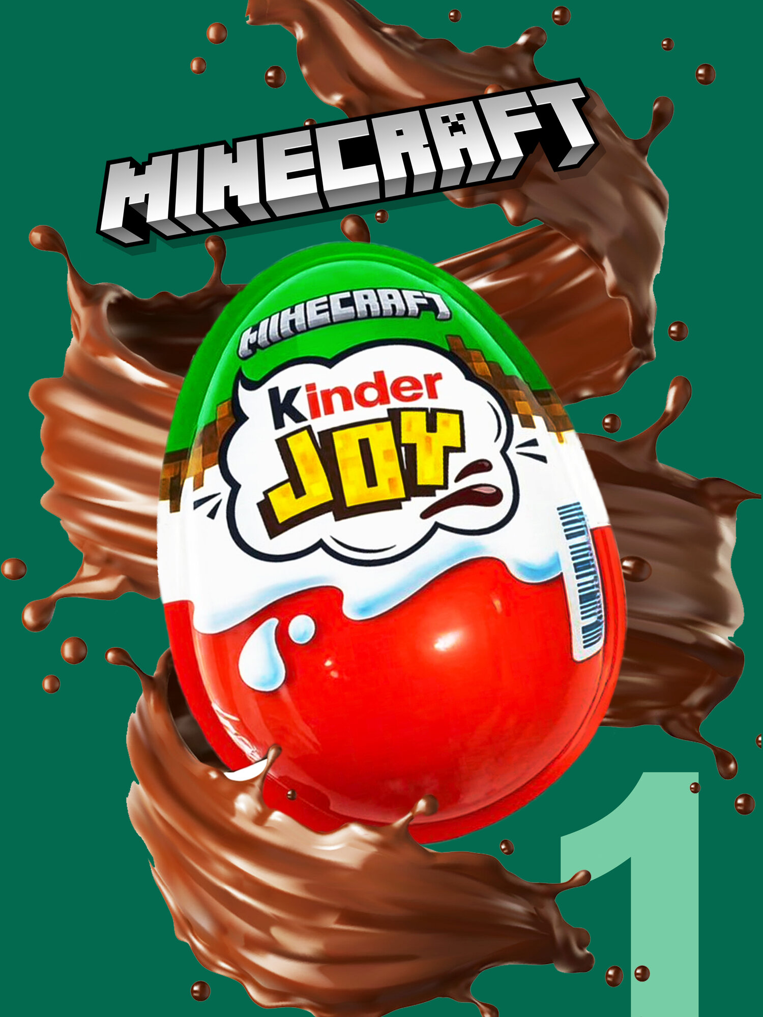 Kinder joy minecraft киндер сюрприз яйцо 1 шт. майнкрафт
