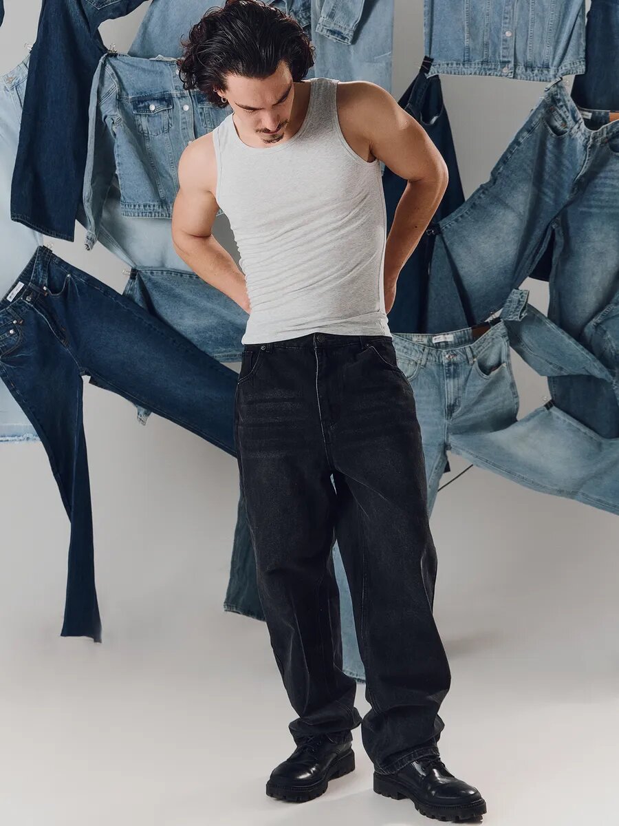 Джинсы классические для мужчин 