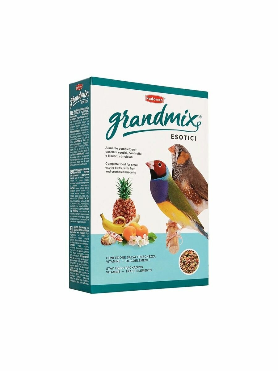 Padovan Grandmix Esotici корм комплексный для экзотических птиц 400 г, Падован