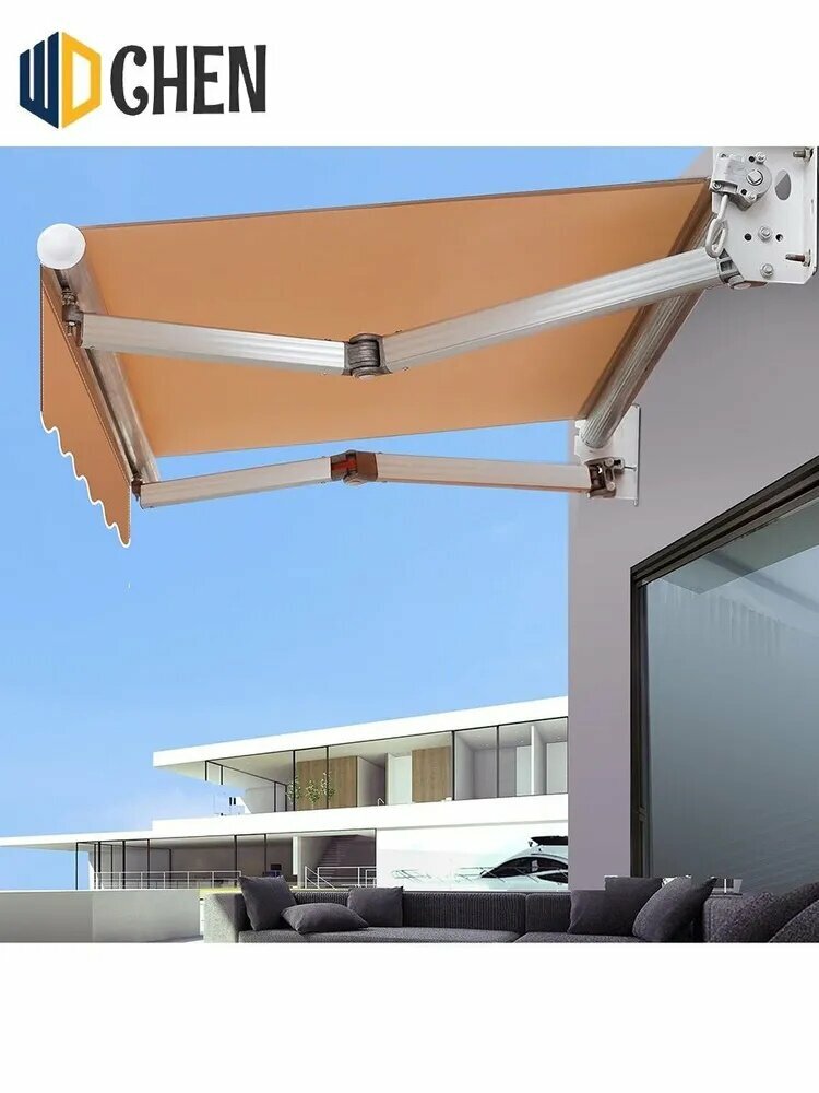 Маркиза навес выдвижная 200X150CM Складывание для дверей домов и коттеджей.