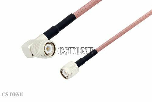 TNC штыревой угловой к TNC штыревой кабель используя RG142 коаксиальный с термоусадкой