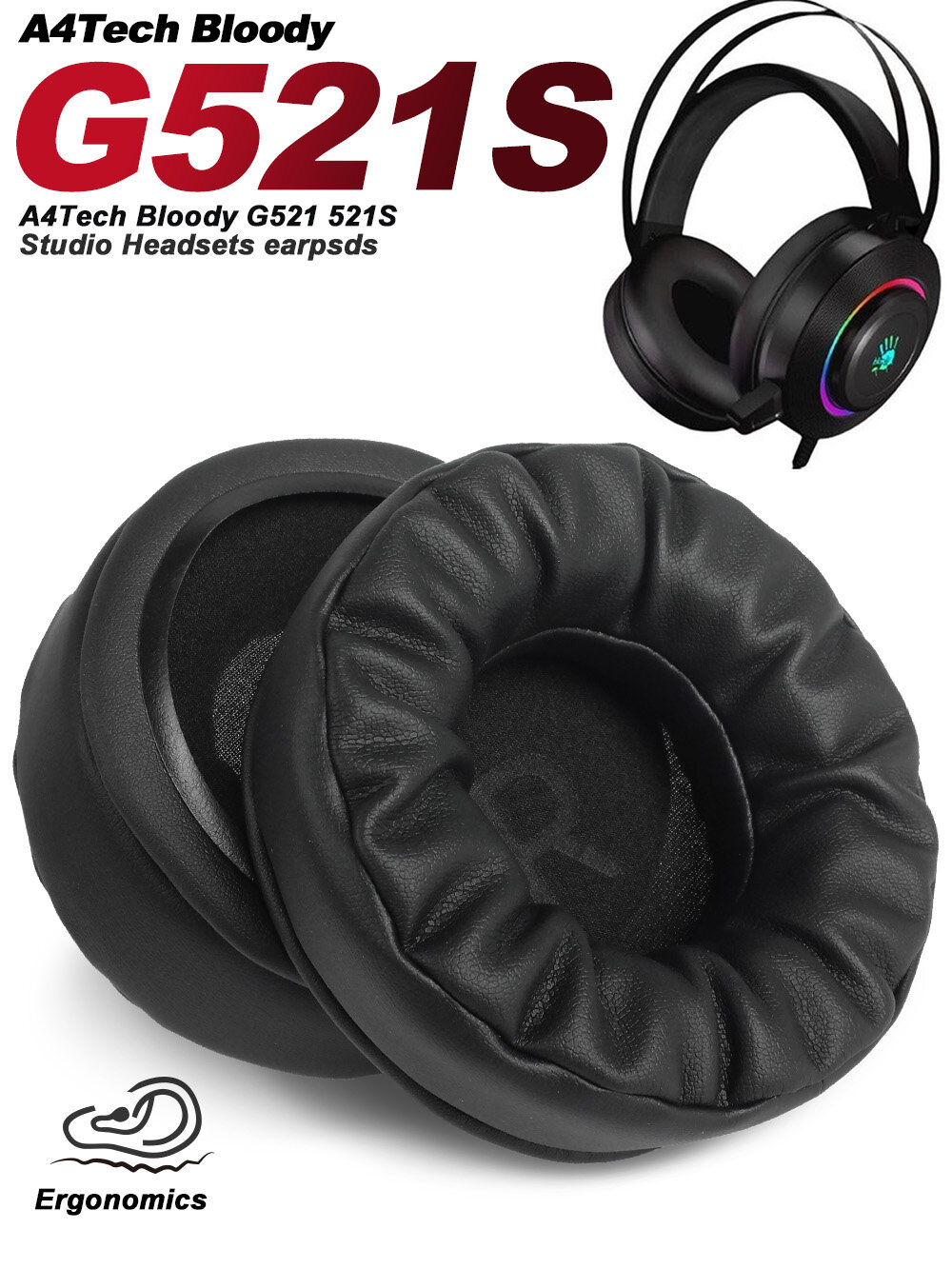 Амбушюры A4Tech Bloody G437J437 450 для наушников