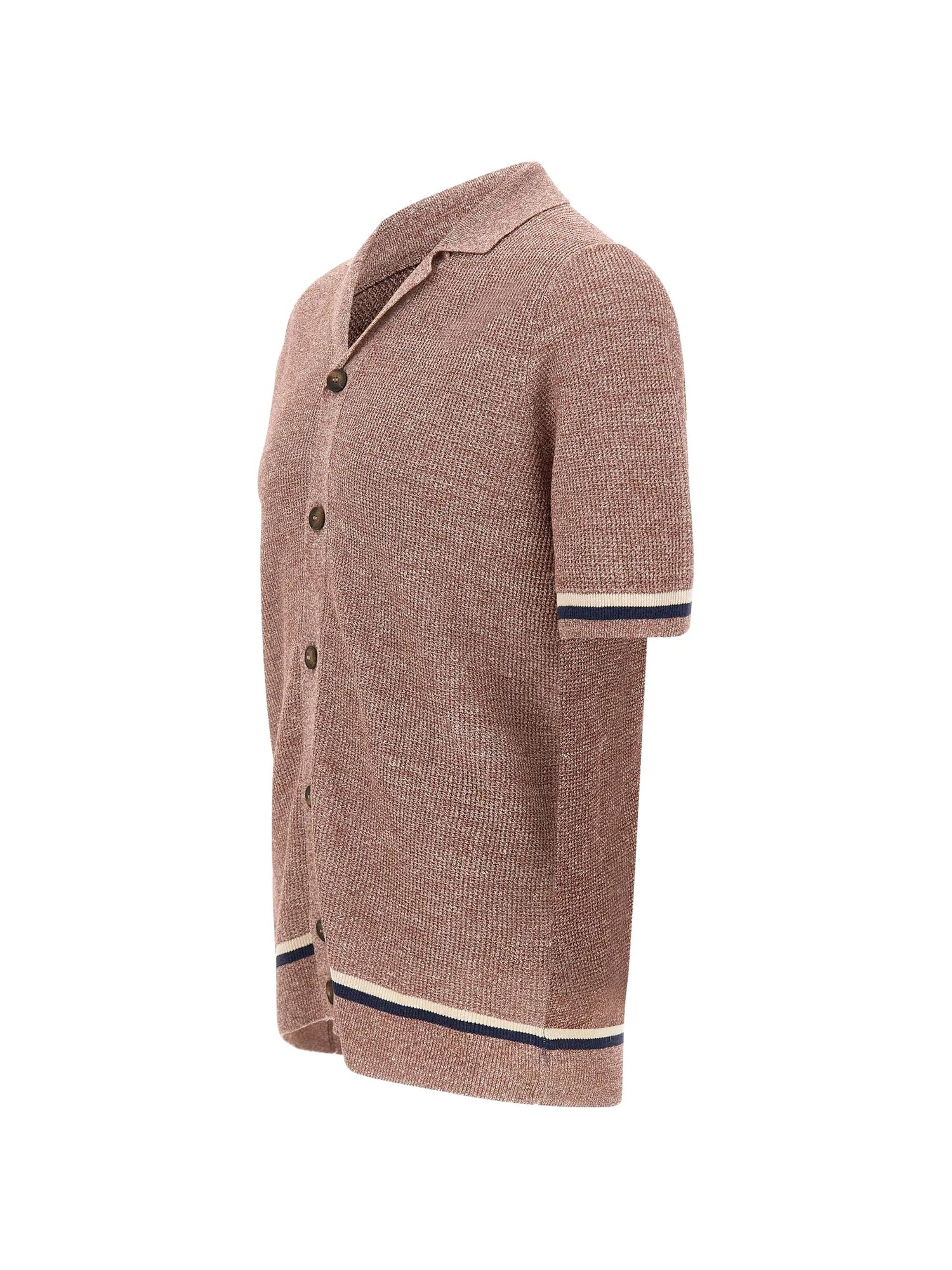 Рубашка Gran Sasso Knitted shirt, размер 48, brown — фото 1