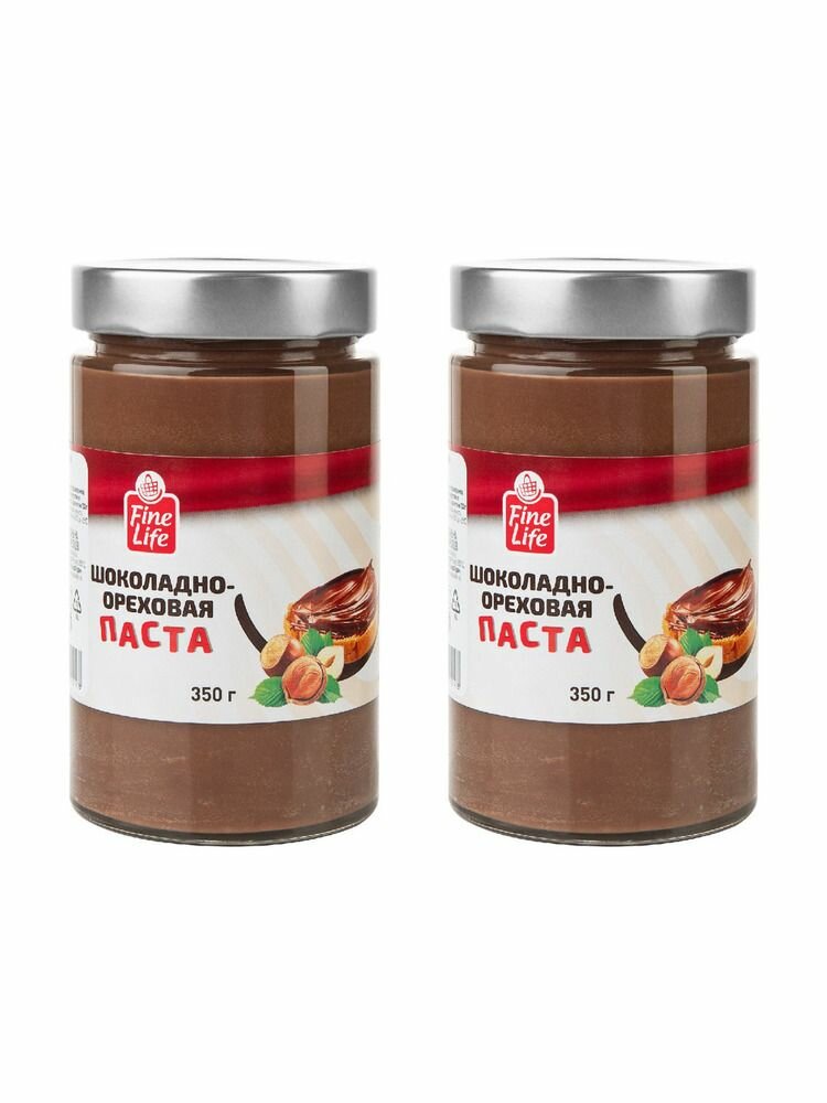 Fine Life Паста шоколадно-ореховая, 350 г, 2 шт