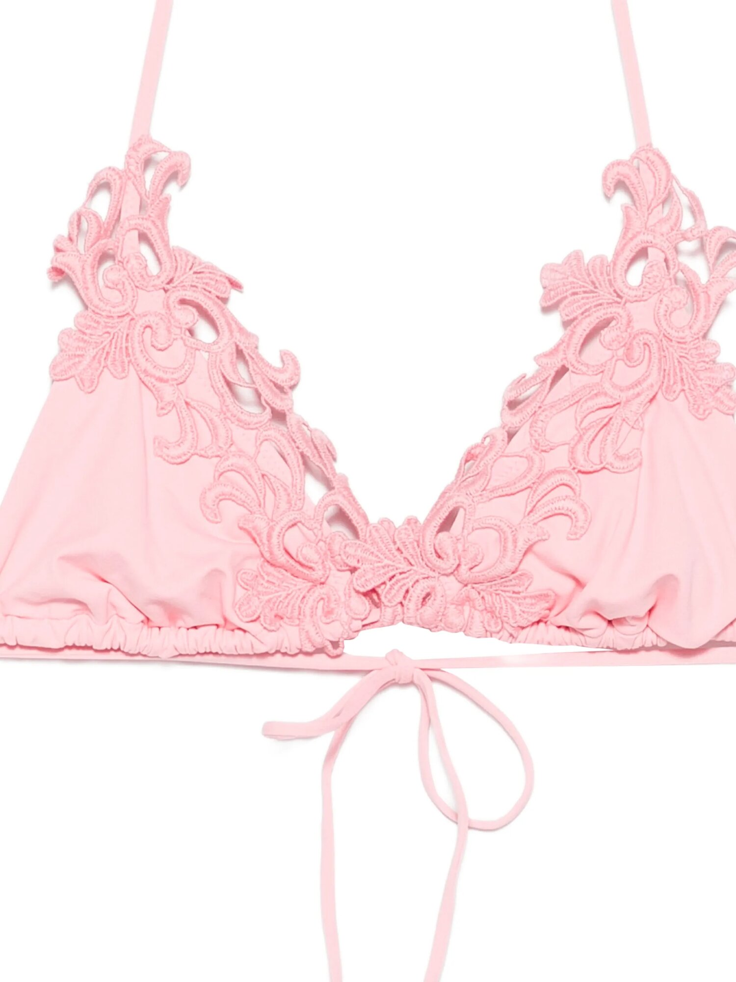 Купальник Mazzei Embroidered-trim bikini, размер 46, pink — фото 1