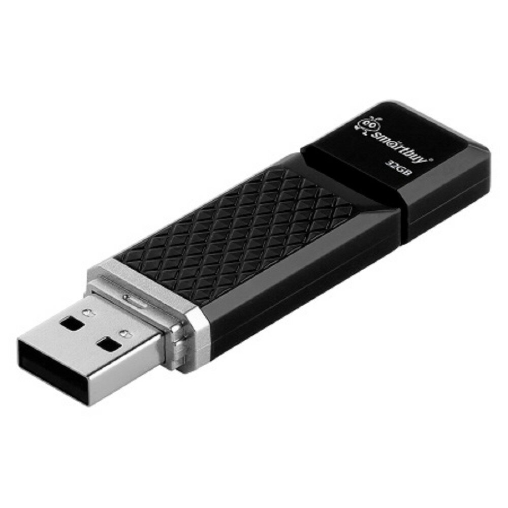 Флешка USB Flash Smartbuy SB32GBQZ-K, Черный 32 ГБ