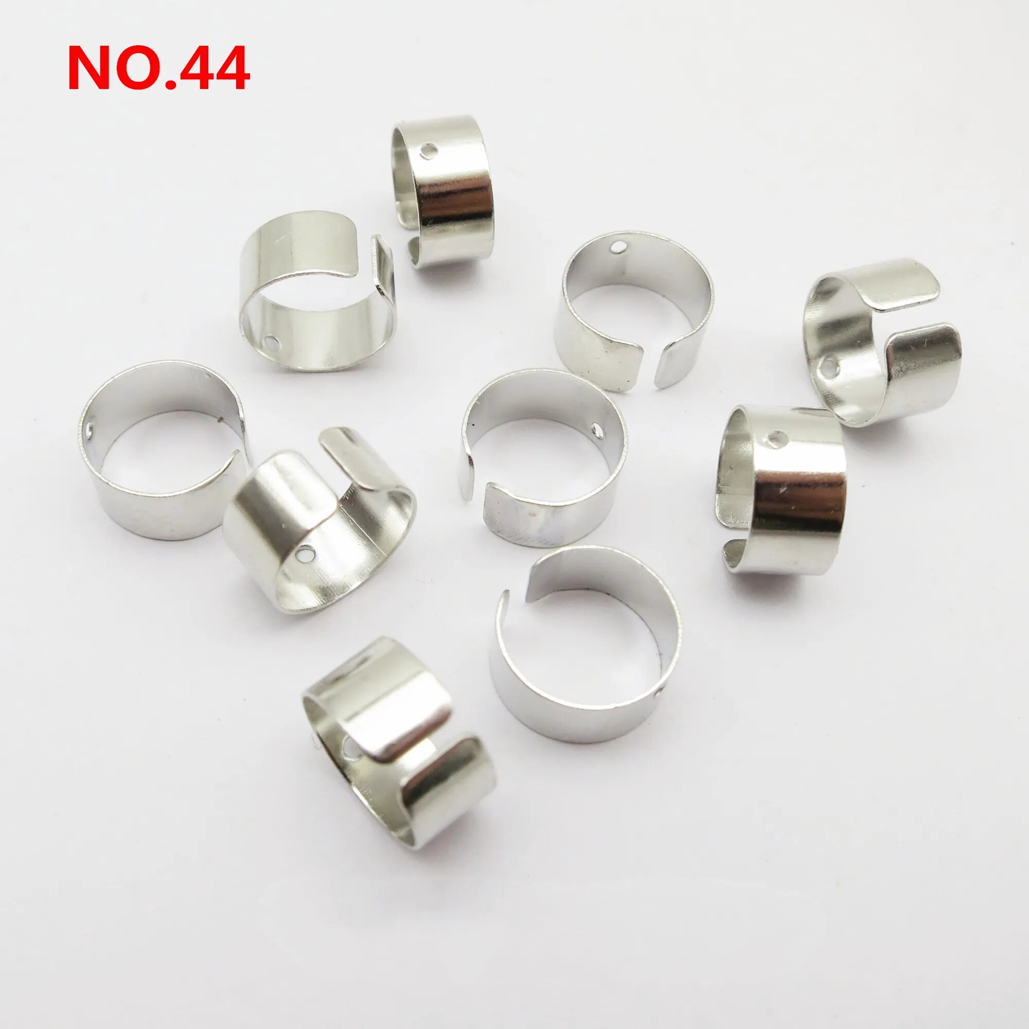 Металлические кольца для дредов NO.44, 10 шт.