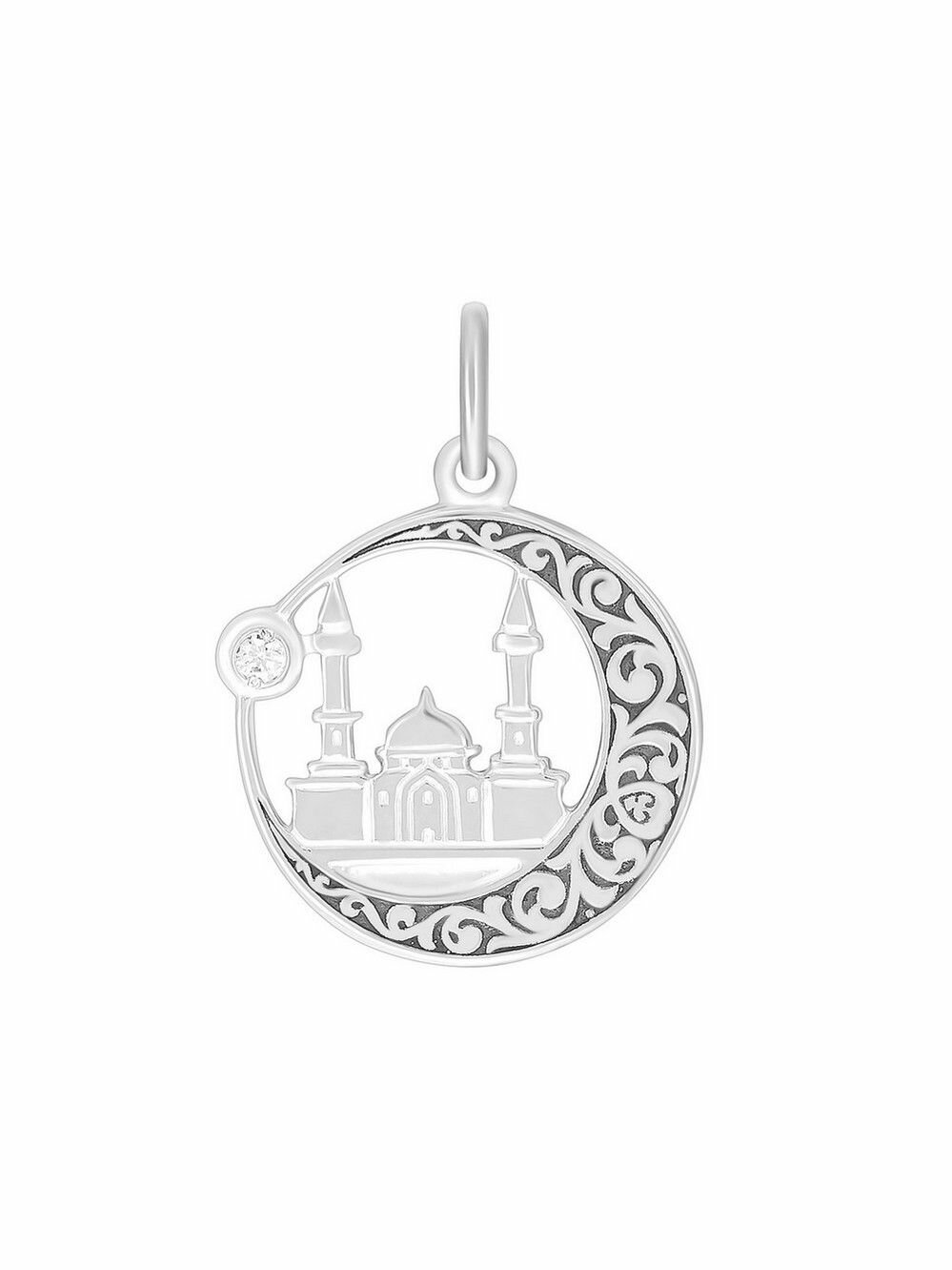 Подвеска, серебро, 925 проба, чернение