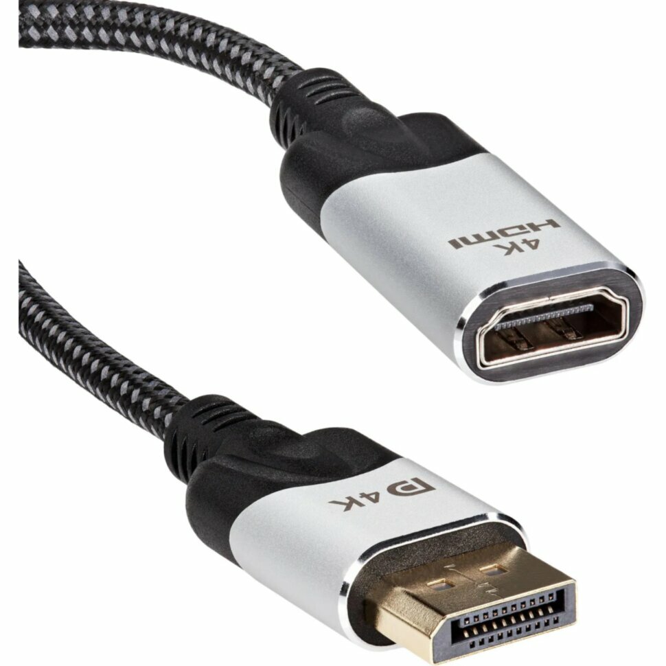 Адаптер DisplayPort(M) ---> HDMI(F) 0.15m 4K@60Hz VCOM