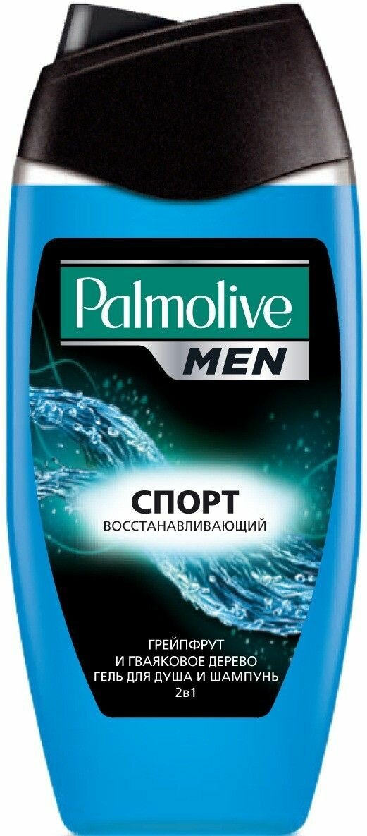 Palmolive Гель для душа + Шампунь, Восстанавливающий, Спорт, 2 в 1, 250 мл.