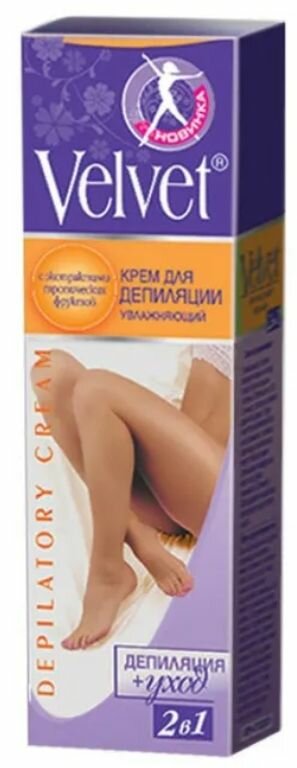 Velvet Крем для депиляции увлажняющий, 2в1, Тропические фрукты, 100 мл