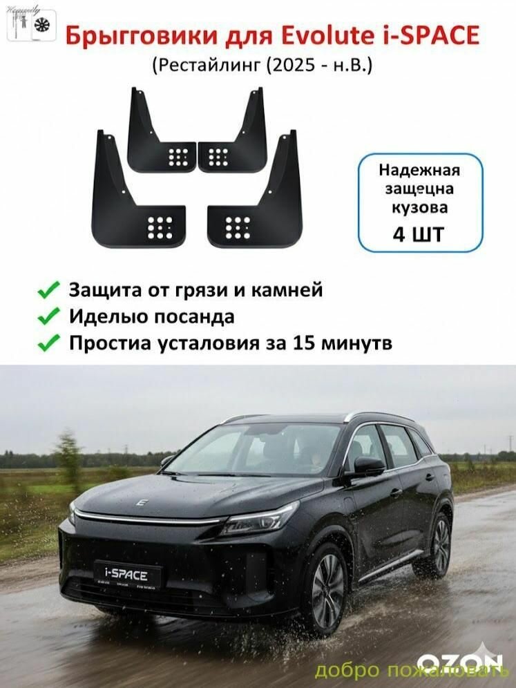 Evolute i-SPACE Крыло для автомобиля, 4 шт.