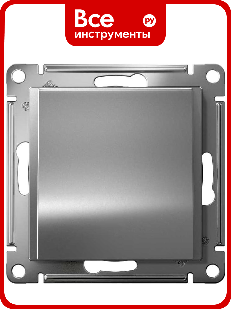 Вывод кабеля Systeme Electric AtlasDesign механизм SE ATN000999 встраиваемый монтаж, пластик и металл, IP20, серый цвет