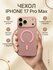 Чехол на Iphone 17 Pro Max, цвет прозрачный розовый, женский .