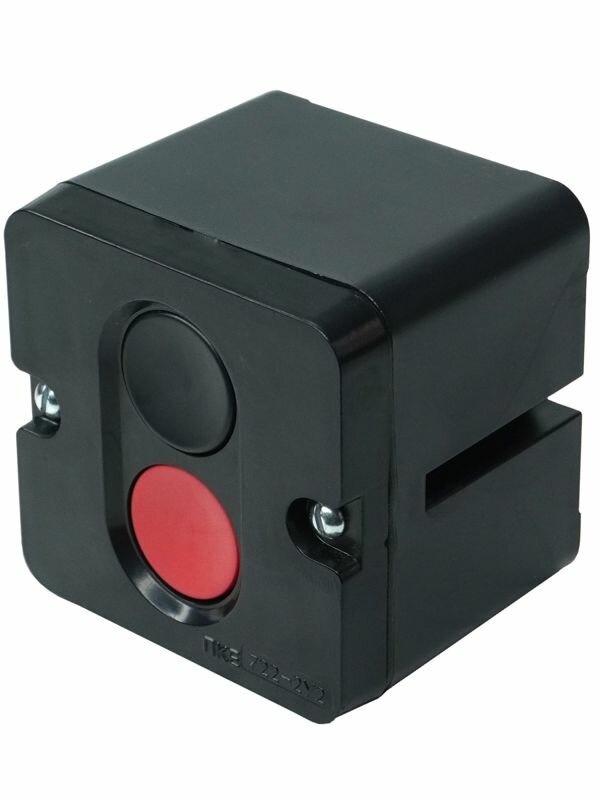 Пост управления ПКЕ 722 У2 10А 660В черн. и красн. цилиндр накладной IP54 Электротехник ET523352
