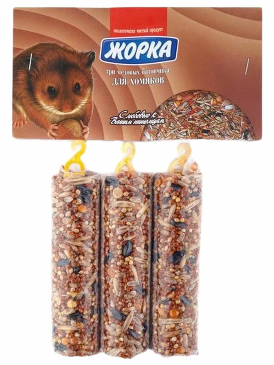 Жорка медовые батончики для хомяков(3шт) 150г
