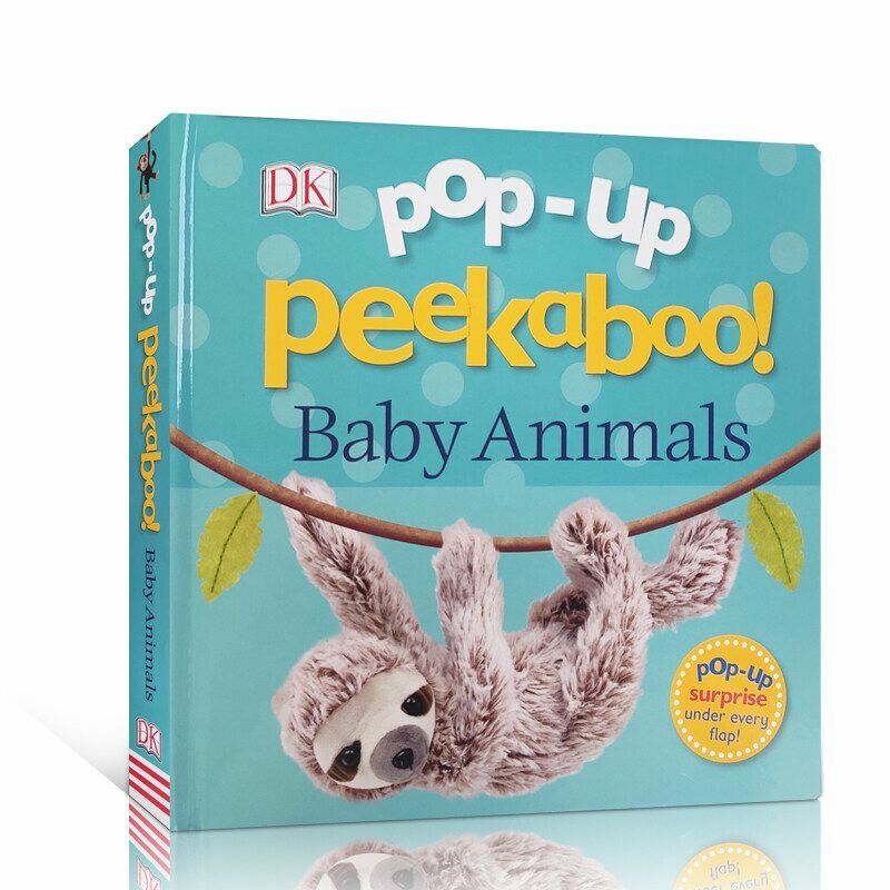 Milu English DK Pop Up Peekaboo Baby Animals Children's 3D Picture Board Book Reprinted books