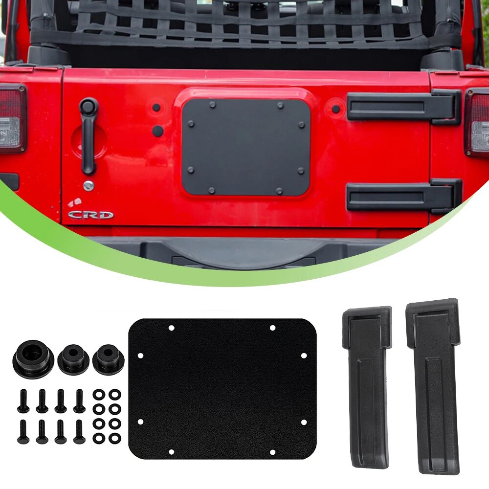 Заглушка крепления запасного колеса Jeep Wrangler JK Black