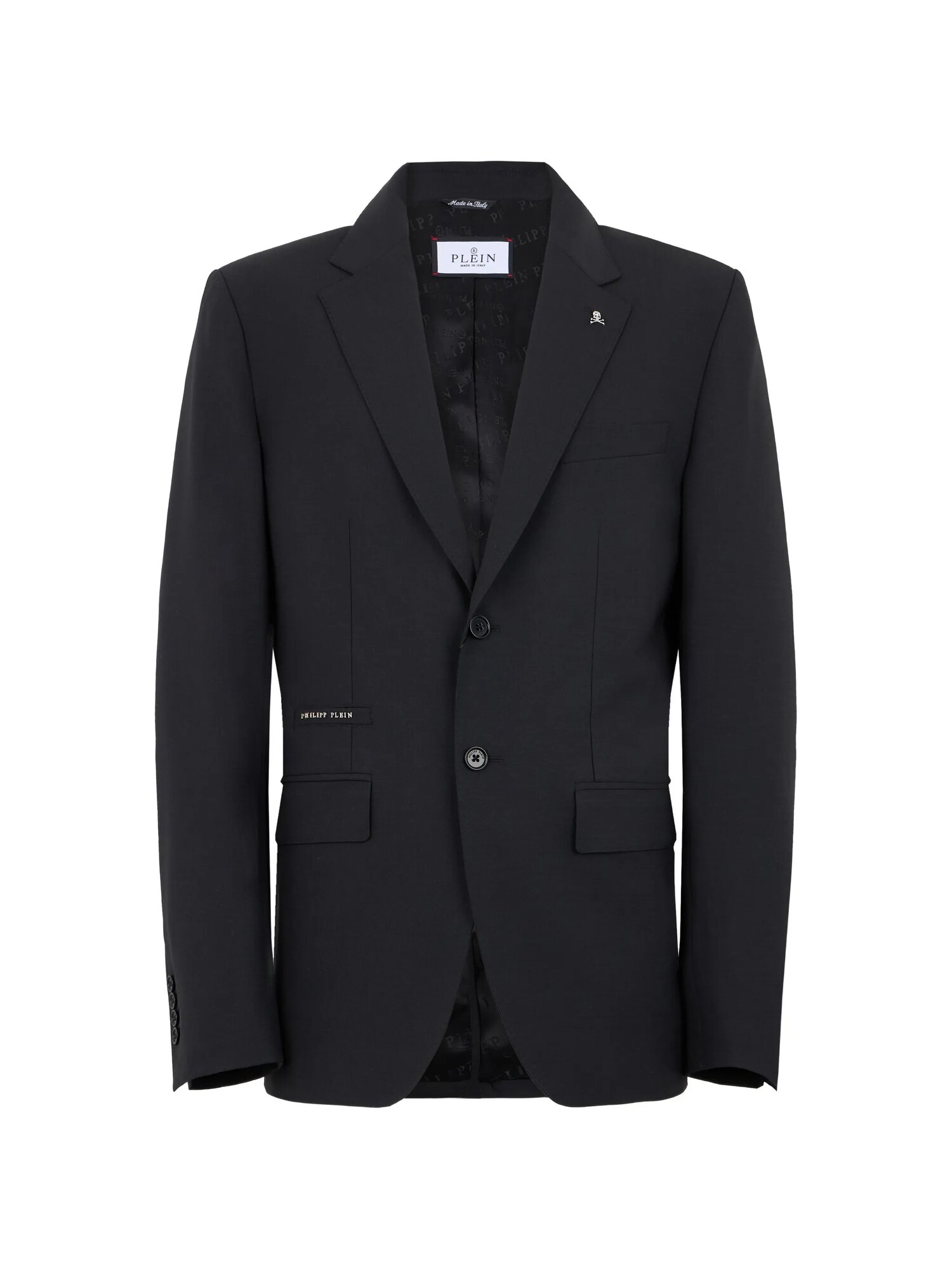 Пиджак Skull-plaque single-breasted blazer