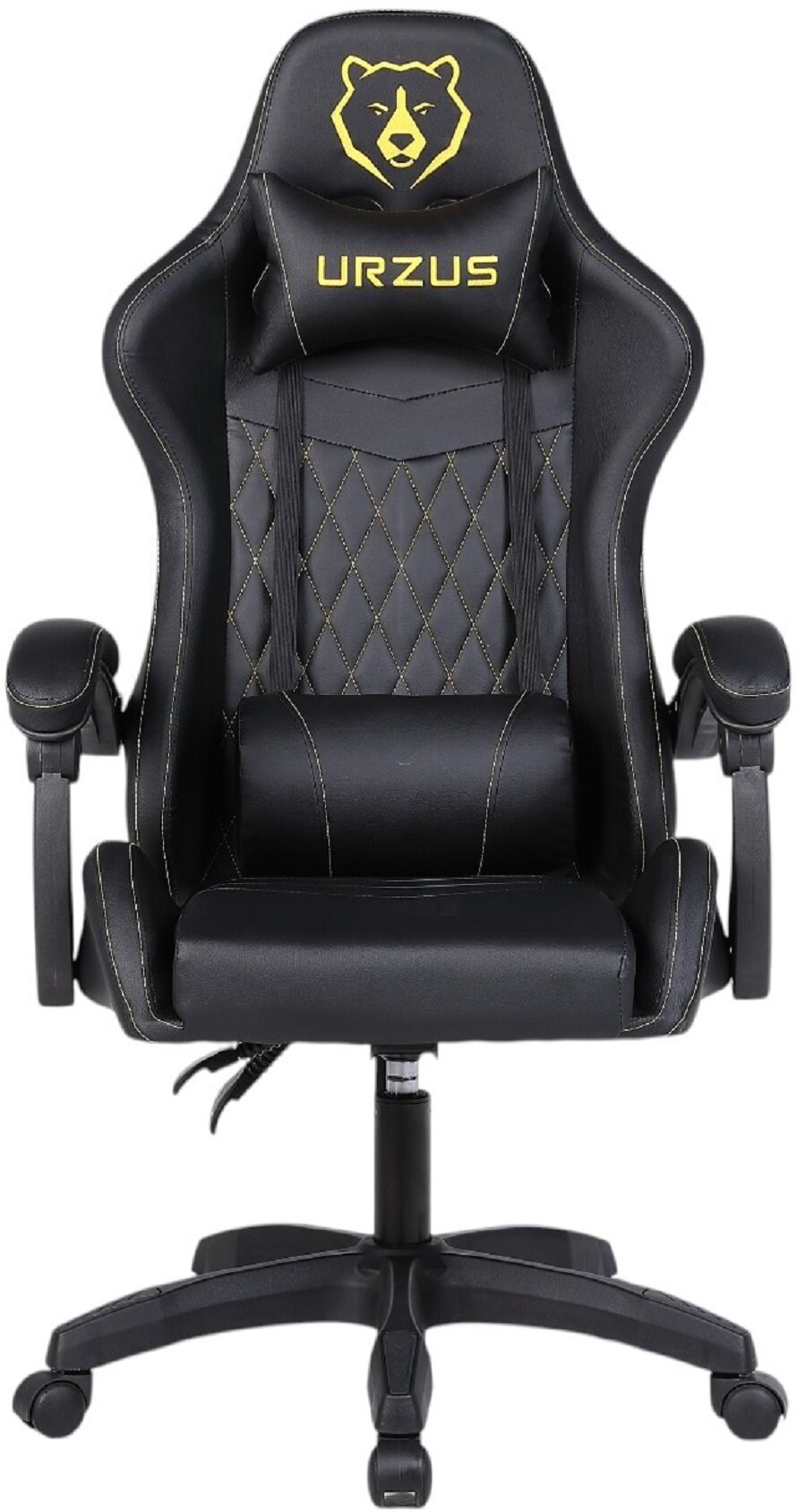 Кресло компьютерное игровое URZUS Winner Black экокожа (UR-7351134)