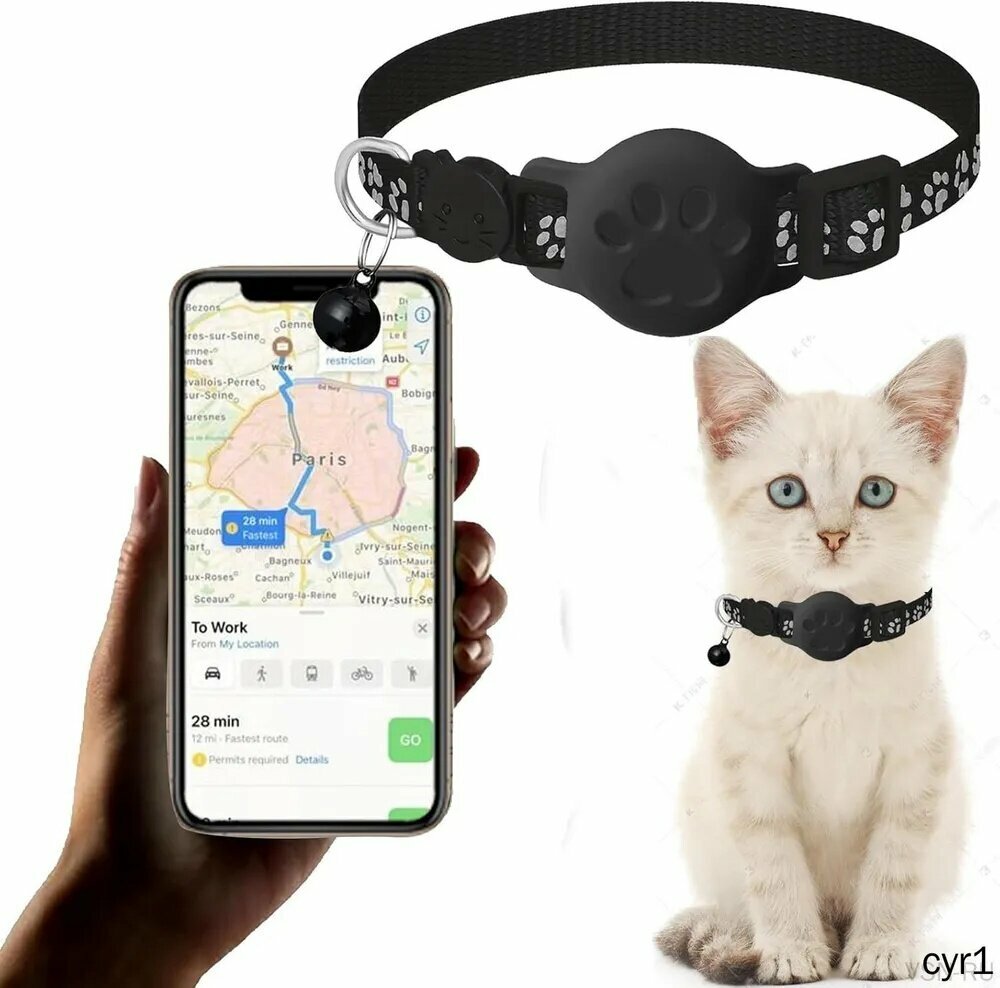 Трекер для кота с сертификацией Google, GPS-ошейник для отслеживания питомца, локатор предметов, интеллектуальная метка поиска, устройство для