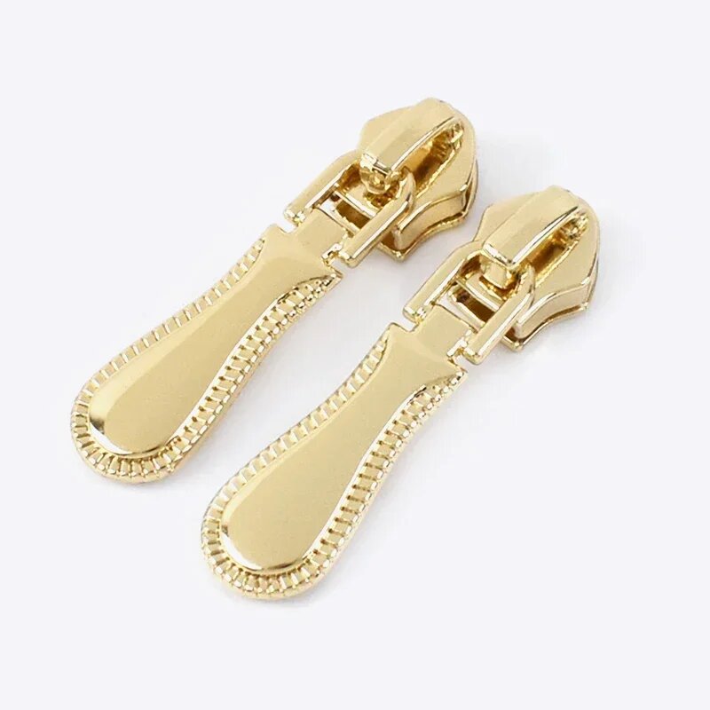 Металлические ползунки молнии Meetee 5# ZT185-LightGold, 20Pcs