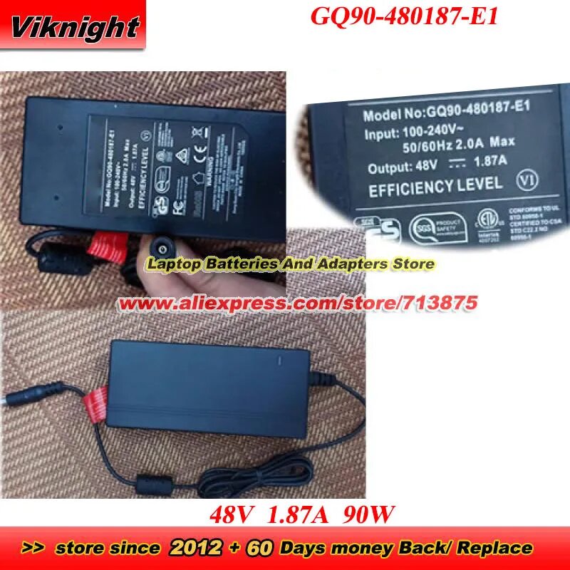 Блок питания виknight 48В 90Вт EU для Swann NVR
